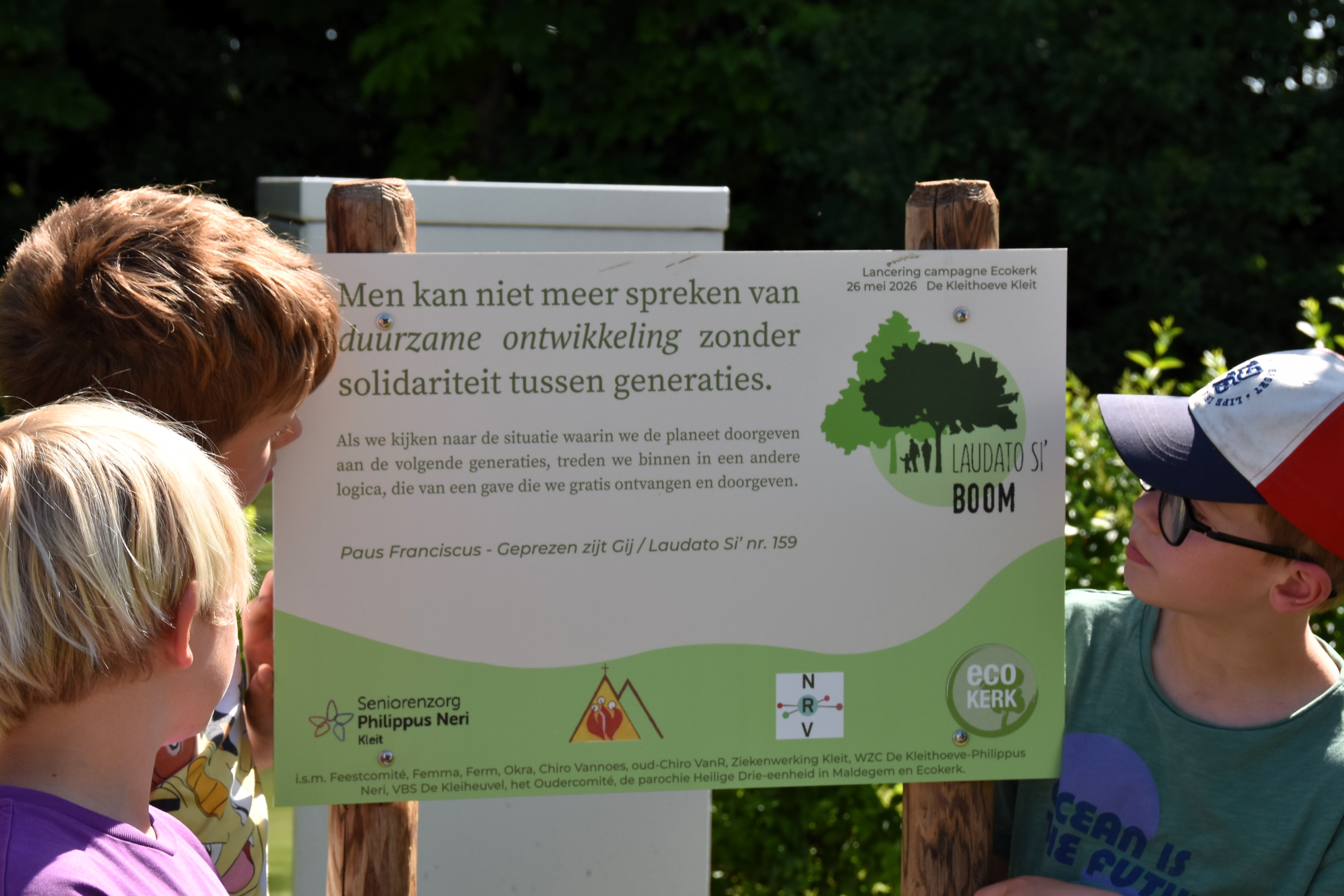 Een Laudato si-boom aan de wadi geplant – Ecokerk lanceert campagne in ...